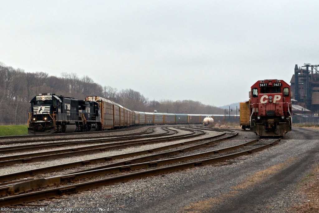 NS-11J Passes the CP Layover Power on River Track